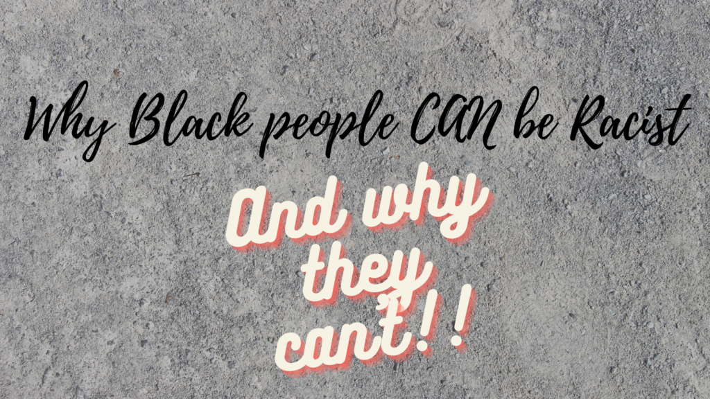 Racism definitions can often be the cause of unnecessary conflict